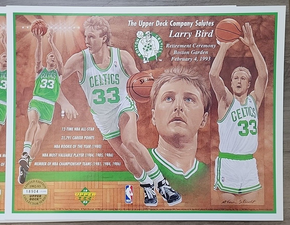 [x1] 1993 Upper Deck Salutes LARRY BIRD Retirement Ceremony Limited Ed ...