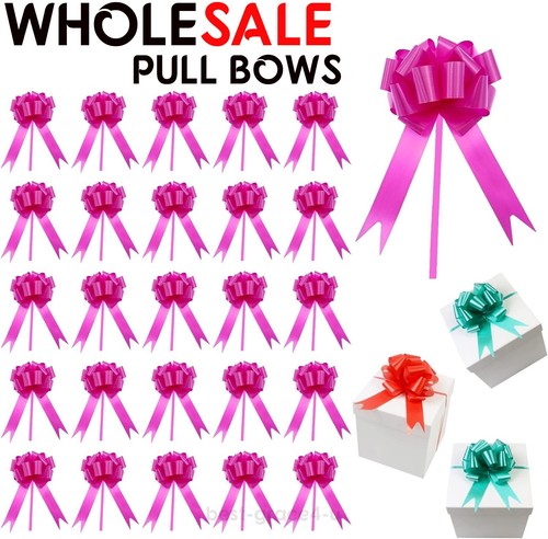 5Pcs 50Mm Quality Wedding Car Xmas Present Gift Large Pull Bows Wrap ...