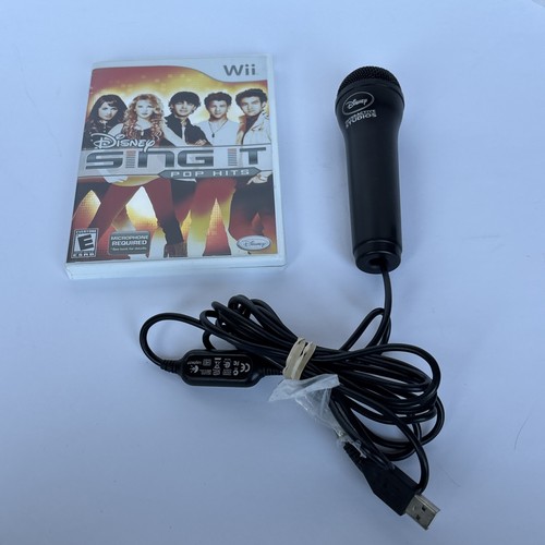 Disney Sing It Pop Hits Wii Game and Logitech USB Microphone - Karaoke ...