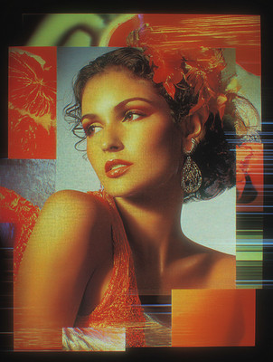 Glamorous Woman Retro Collage Pop Art Poster 18x24in | eBay