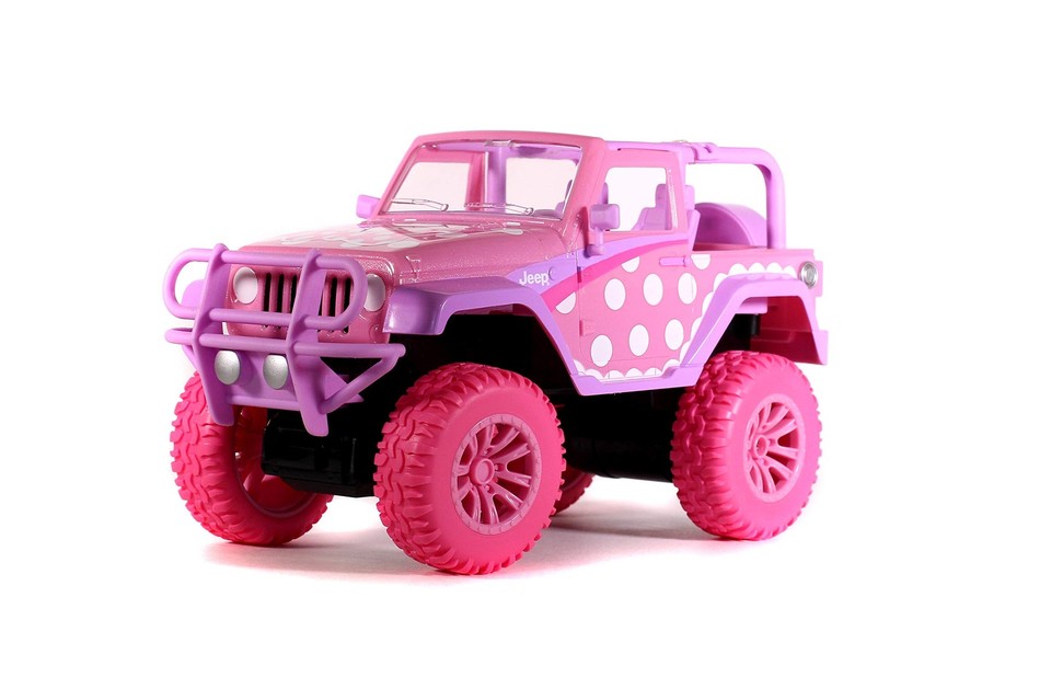 Disney Junior 1:16 Minnie Jeep Wrangler RC Remote Control Truck, 2.4 ...