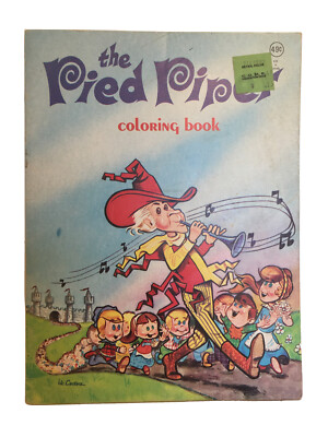 The Pied Piper Vintage Coloring Book 1975 Playmore, Inc | eBay