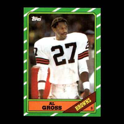Al Gross 1986 Topps Cleveland Browns #199 R326H 19 | eBay