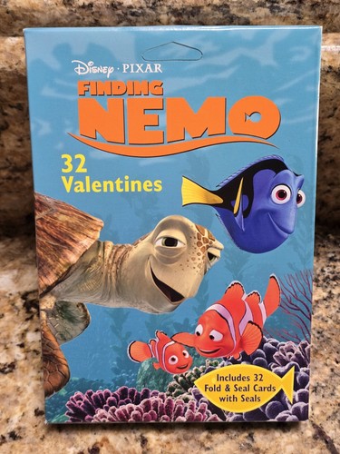 Finding Nemo Valentine's Disney Pixar Box Of 32 Cards NEW VINTAGE | eBay