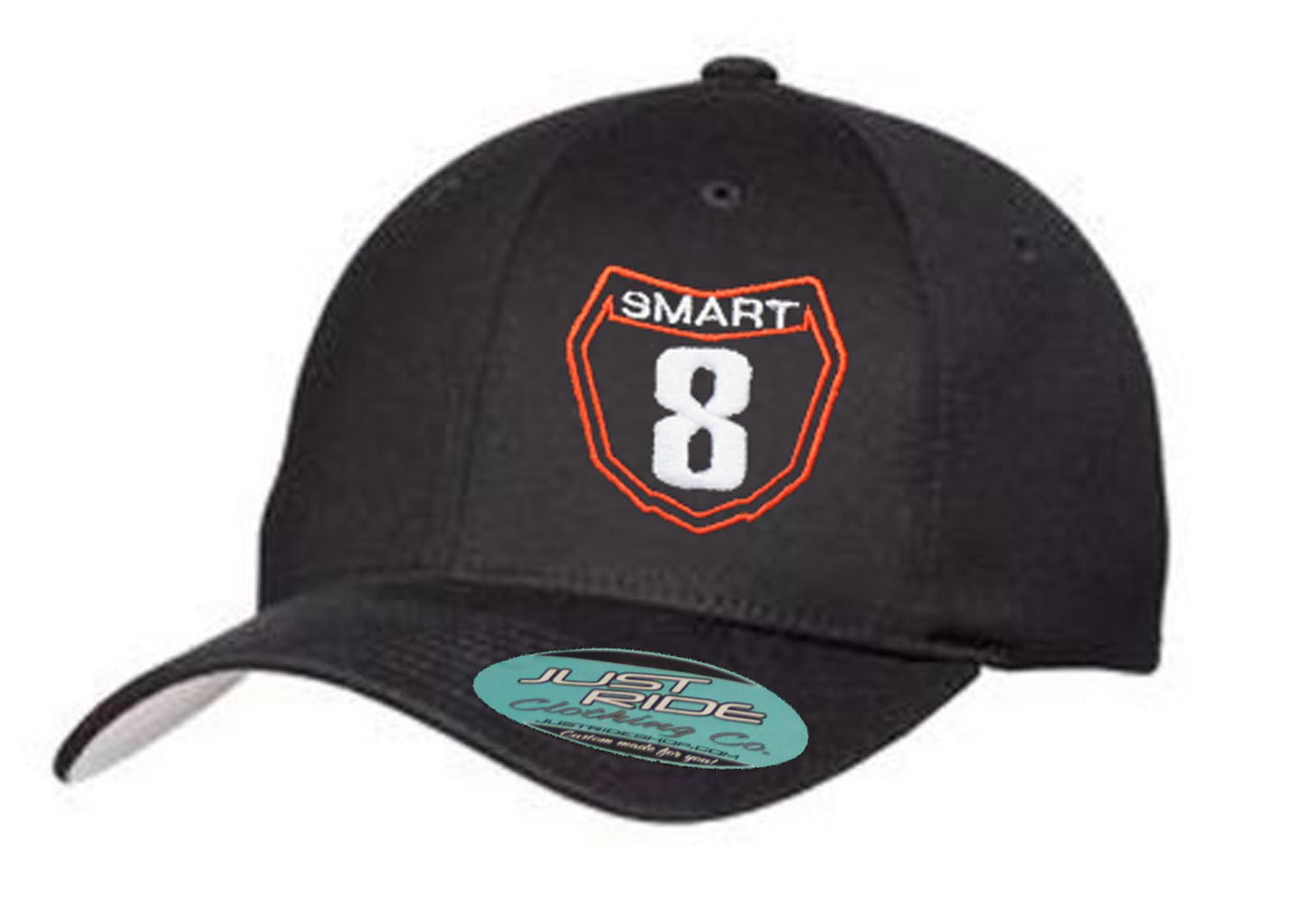 CUSTOM MX NUMBER PLATE HAT JUST RIDE FLEXFIT CAP MOTO MOTOCROSS KTM ...