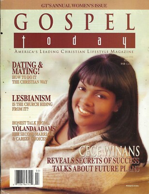 Gospel Today Magazine - 1998 January - CeCe Winans, Yolanda Adams | eBay