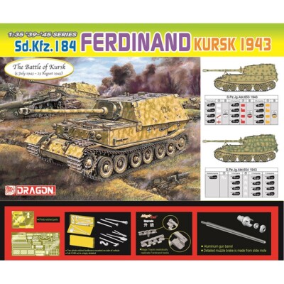 Dragon #6726 1/35 Sd.Kfz.184 Ferdinand Kursk 1943 w/Magic Tracks&Alu ...