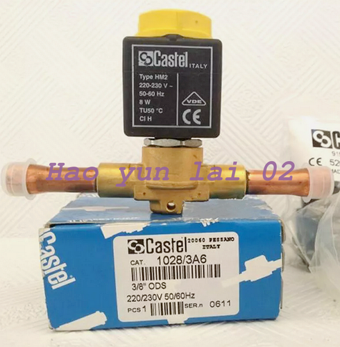 1PC NEW FOR Castel 1028/3A6 Welded Refrigeration Solenoid Valve 3/8 ...