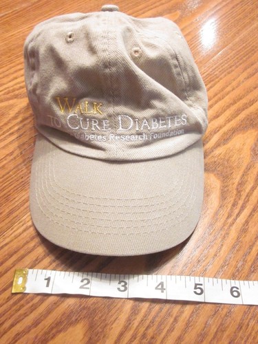 Kids JDRF Walk to Cure Diabetes Logo Baseball Hat Cap Cotton khaki | eBay