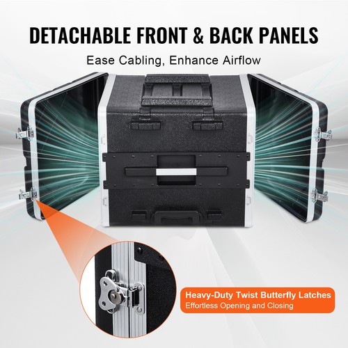 8U Rack Case Server Rack Cabinet 19 in Depth with ABS Construction ...