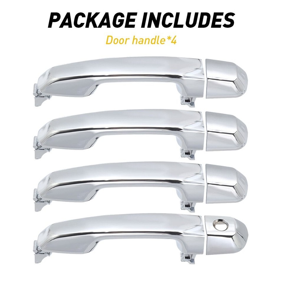 Chrome Front Rear Left Right Outside Door Handle For 4Runner 2010-18 ...