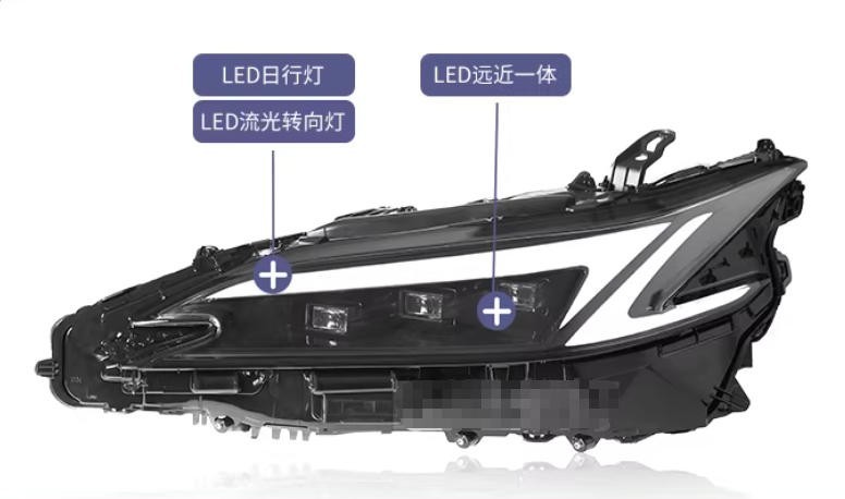 LED front lamps For 18-24 Lexus ES LED Headlight Matrix Triple ...
