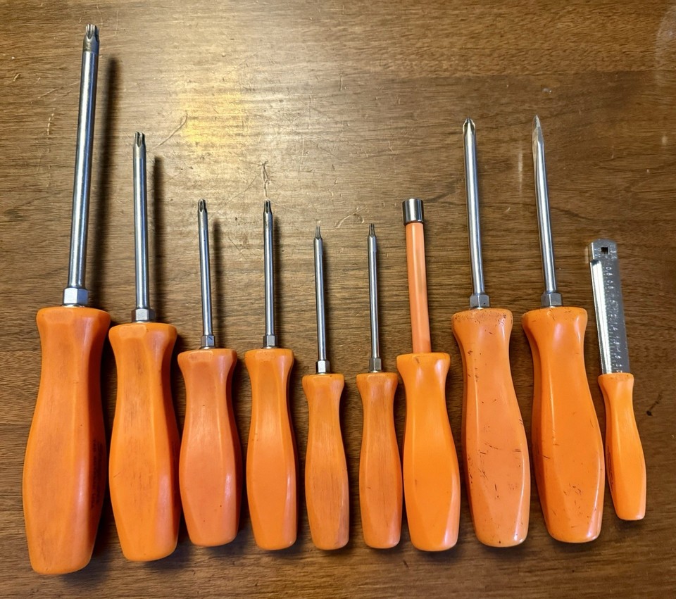 10 SNAP-ON Torx Drivers, Phillips&Flat Screwdrivers, Spark Plug Gap ...