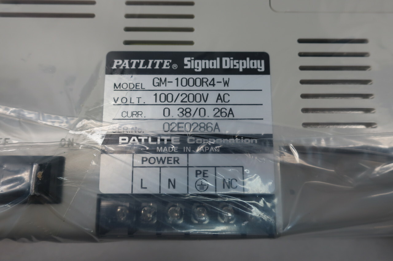 Patlite GM-1000R4-W Operator Interface Panel Ser W for sale online | eBay