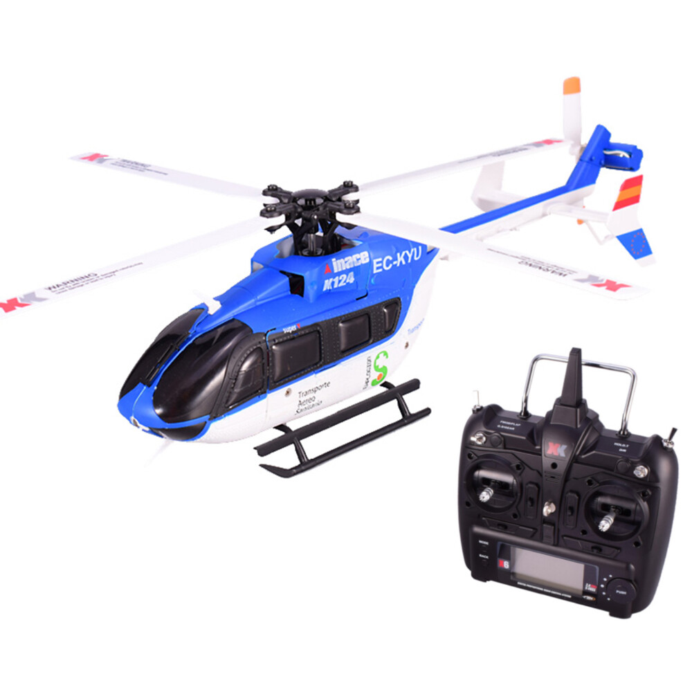 Wltoys XK EC145 K124 6CH 3D 6G System Brushless Motor RC Helicopter ...