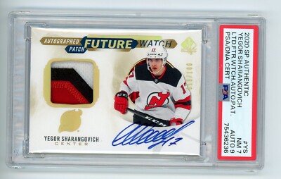 2020-21 SP AUTHENTIC FUTURE WATCH PATCH AUTO ROOKIE /100 YEGOR ...