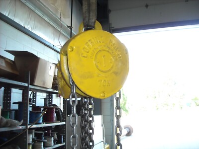 Coffing Model CB-15, 1 Ton, Manual Chain Hoist 15' Lift, 6' Hand Chain ...