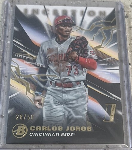 2023 Bowman Inception Gold Foil /50 Carlos Jorge No. 72 Reds! | eBay