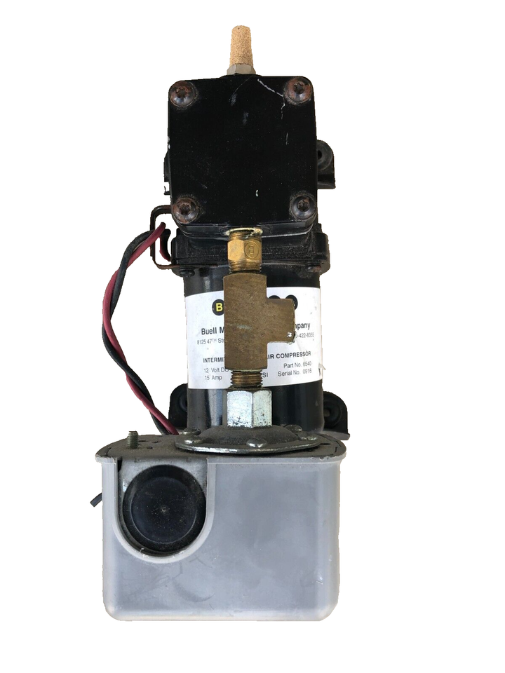 Buell Intermittent-Duty Air Compressor 12V 15amp – Used | Free Shipping ...
