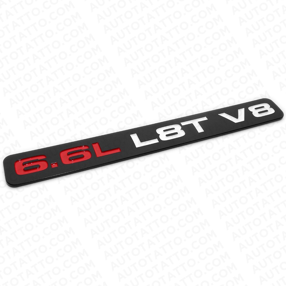 Chevy Silverado 2500HD 3500HD 6.6L L8T V8 Liter Gas Badge Nameplate ...