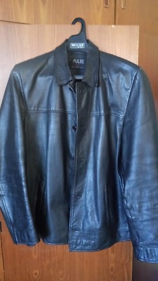 80's Australian Made Sydney 100% leather jacket black men's approx L ...