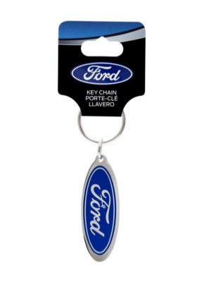NEW! PLASTICOLOR FORD Officially Licensed Key Chain Blue | Chrome | eBay