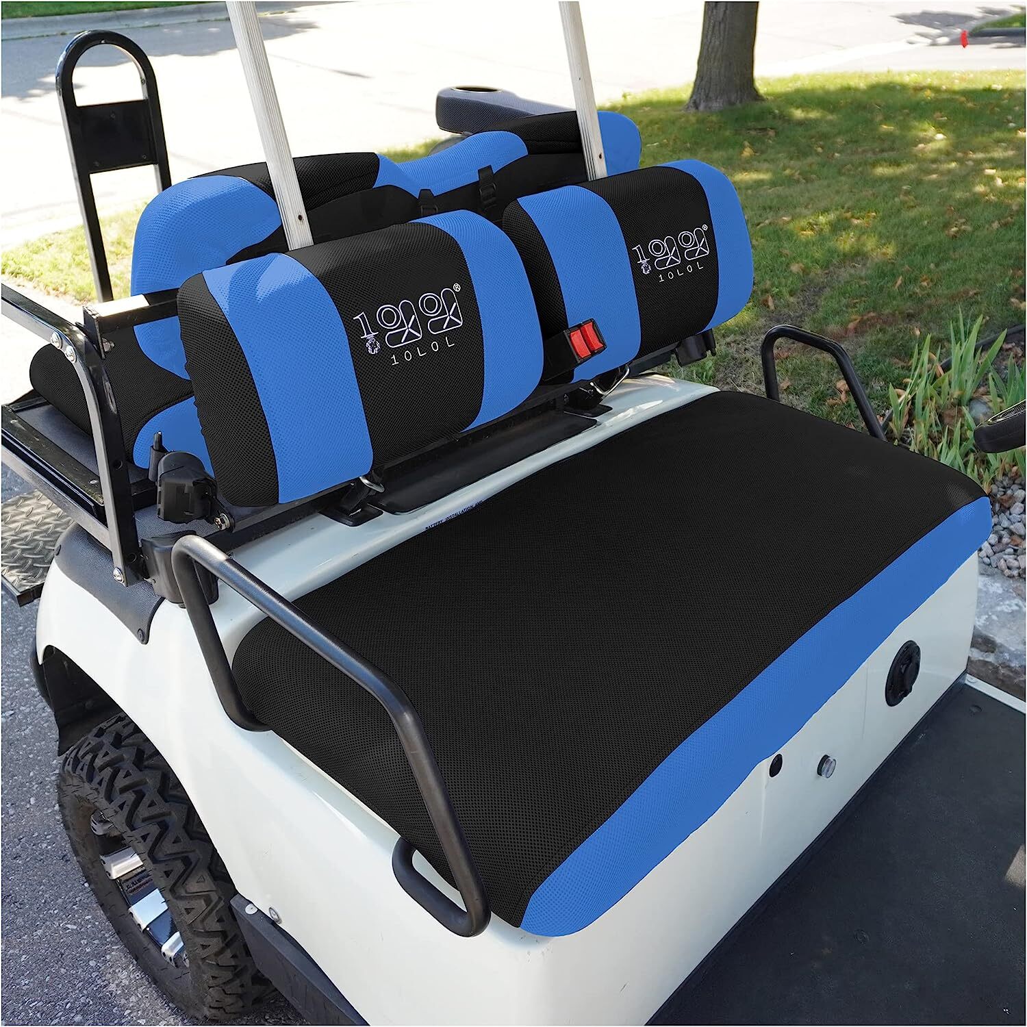Blue Golf Cart Front Rear Seat Covers for Yamaha G2 - G22, Club Car DS ...