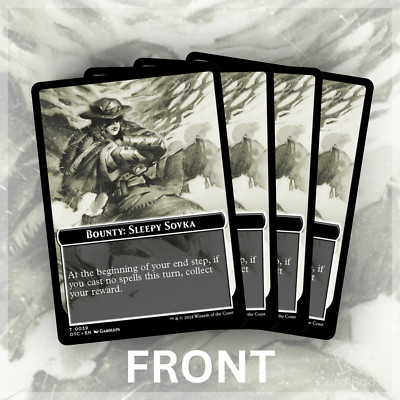 MTG x4 Bounty: Sleepy Sovka / Bounty Rules Double-Sided Token OTC | eBay