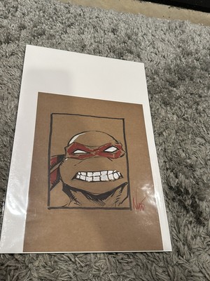 TMNT Raphael Craft Paper 9 X 12 Eddie Nunez Original Color Sketch ...
