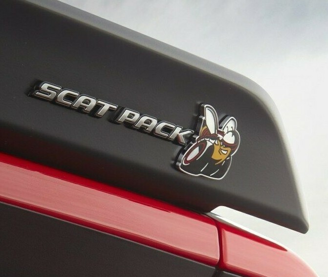 NEW 2020-22 Dodge Challenger "SCAT PACK BEE" Rear Spoiler Nameplate ...