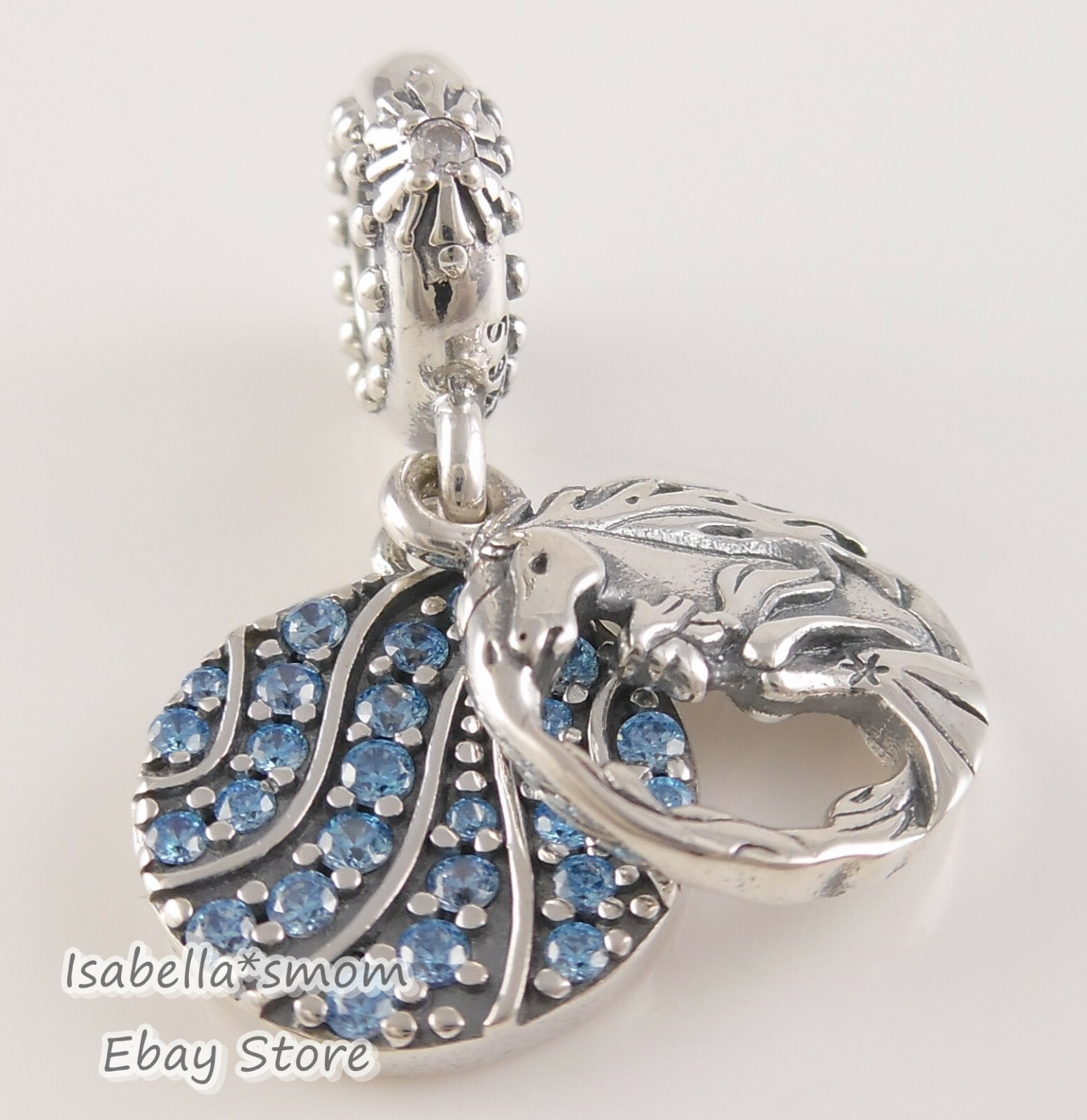 Disney ELSA & NOKK Authentic PANDORA Blue FROZEN Dangle Charm 798456C01 ...