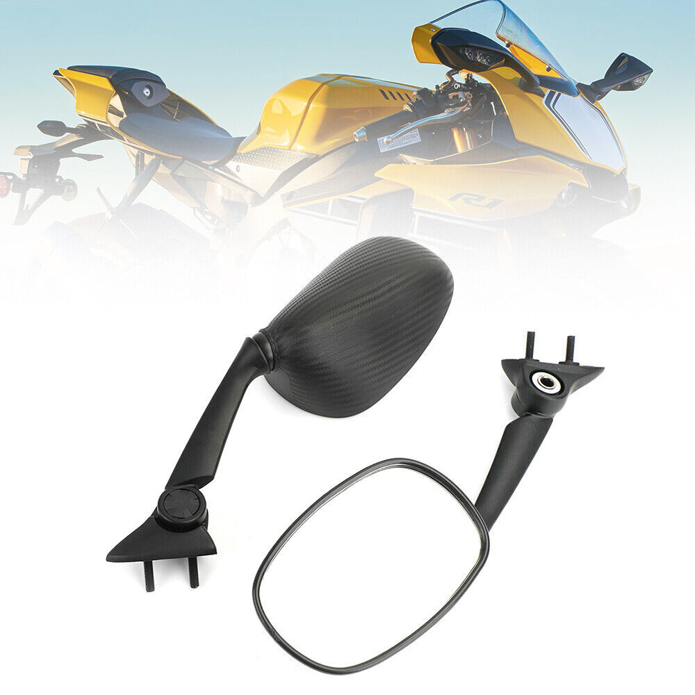 Rearview Side Mirrors black Motor Mirror Fits For Yamaha YZF-R1 YZF R1 ...