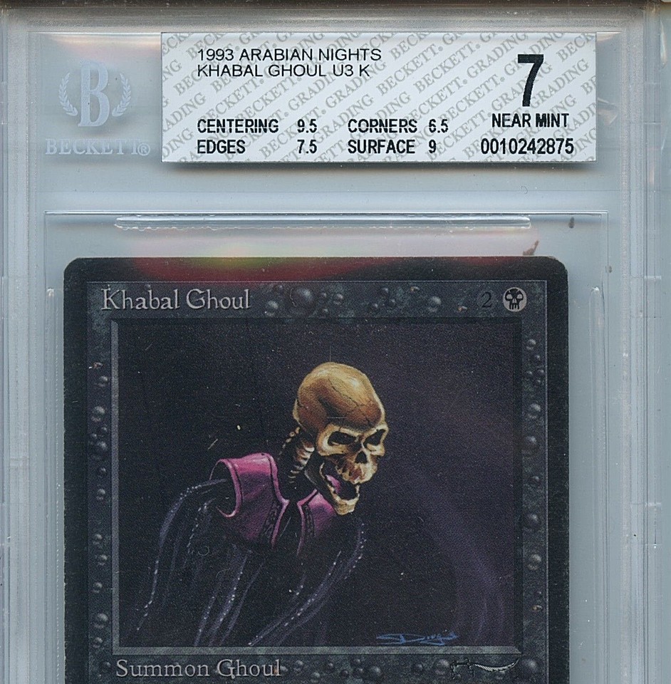 MTG Arabian Nights Khabal Ghoul BGS 7.0 (7) NM Magic Gathering WOTC ...