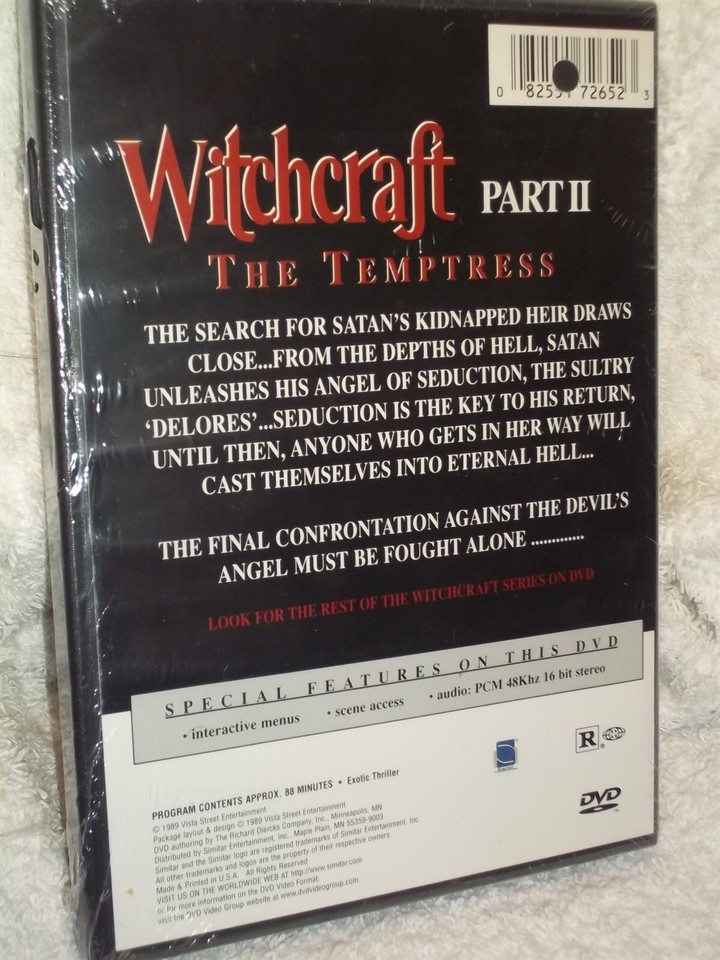 Witchcraft Part 2 The Temptress (DVD, 2000) Charles Solomon Jr. David ...