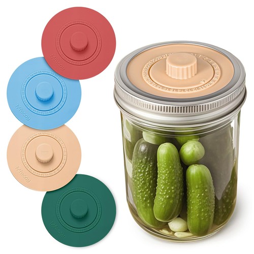 Airlock Fermentation Lids for Wide Mouth Mason Jars Pickle Pipes ...