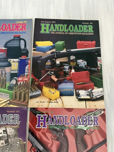 Handloader Magazine January - October 1993 Lot of 5 Issues #161 - #165 ...