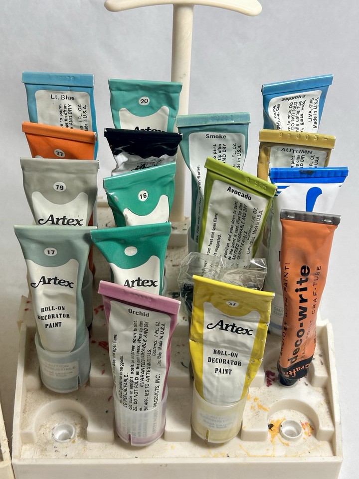 Lot 32 Artex Roll On Vintage Fabric Paint White Tri Chem Totes Liquid ...