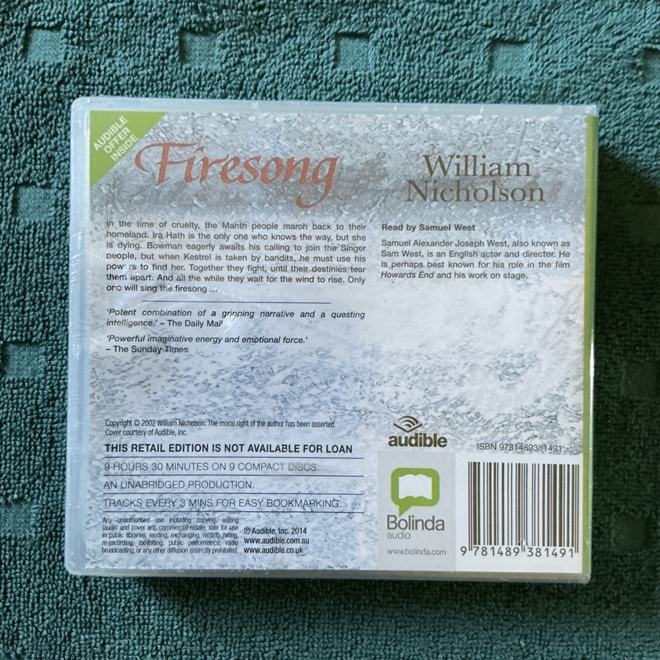 Firesong (Wind on Fire Trilogy The) [Audio] by William Nicholson [CD ...
