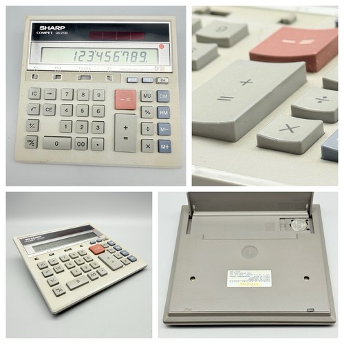 Sharp Compet QS-2130 12-Digit Desktop Financial Twin Power Calculator ...