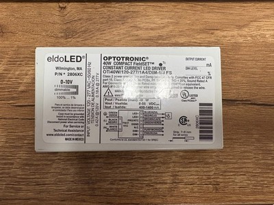 OPTOTRONIC CONSTANT CURRENT LED DRIVER # OTI40W/120-277/1A4/DIM-1/J FS ...