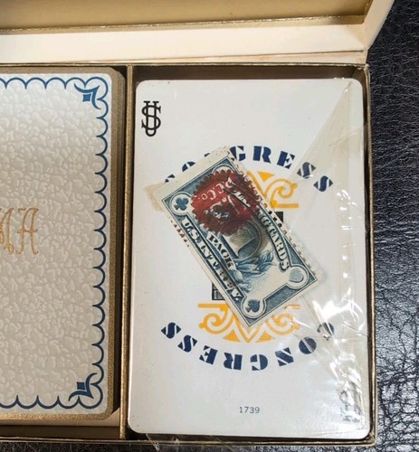 2 Decks of Congress Playing Cards 1 Deck Unopened 1948+Tax Stamps ...