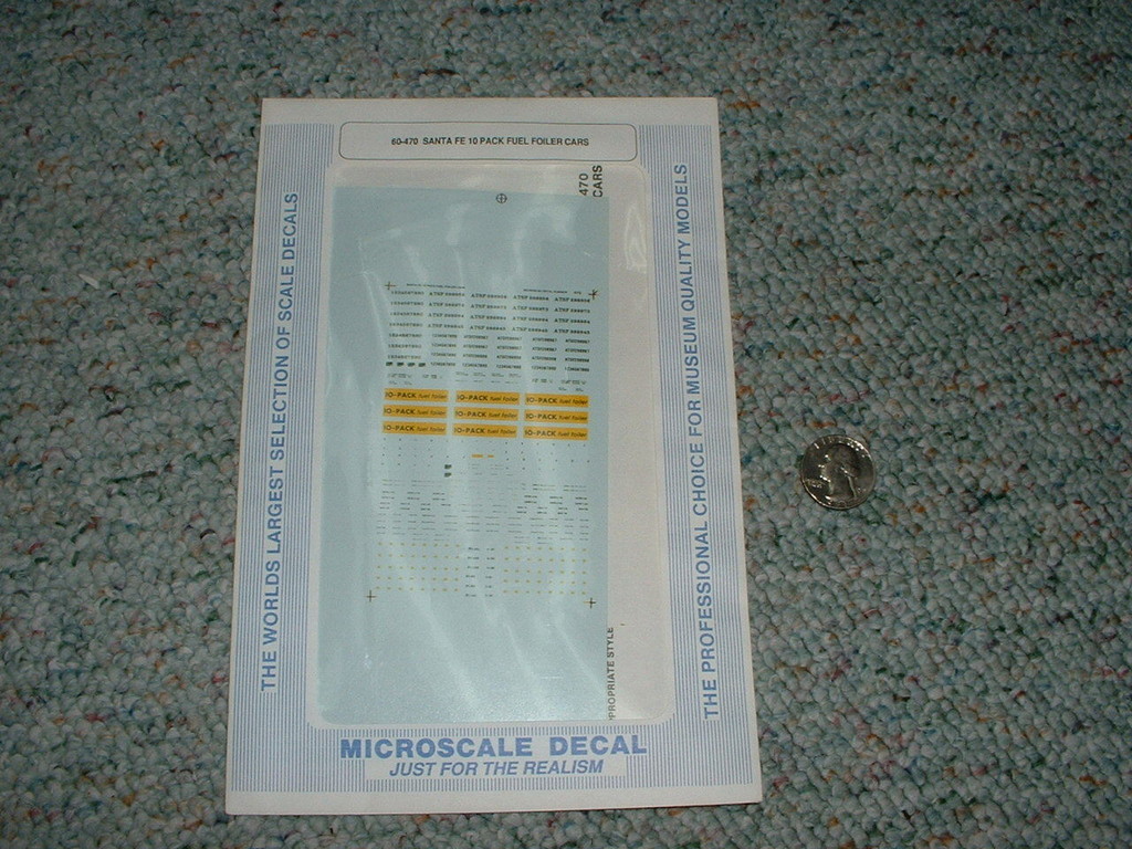 Microscale decals N 60-470 Santa Fe 10 pack fuel foiler cars A76 | eBay