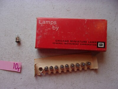 LOT OF 10 NEW IN BOX CHICAGO MINIATURE LAMPS 389 CLEAR (152-1) | eBay