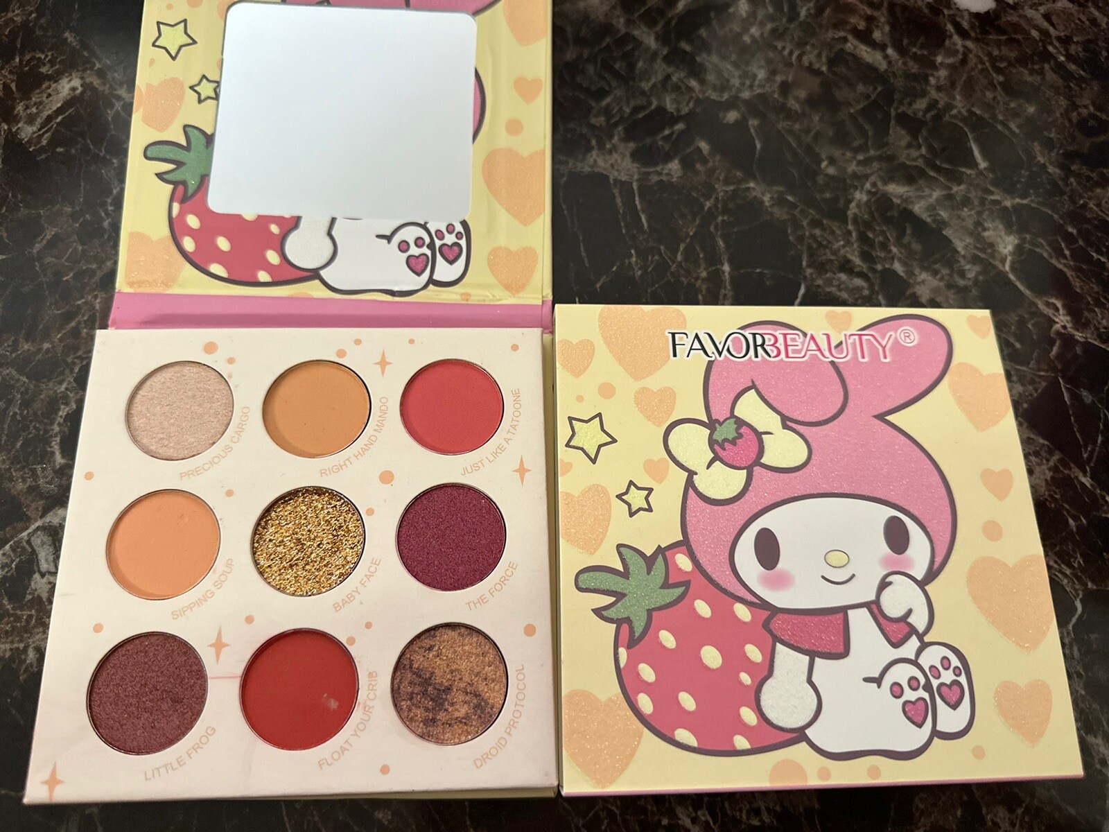 9 Color Sanrio Eyeshadow Palette - Matte Shimmer Glitter Color Palette ...