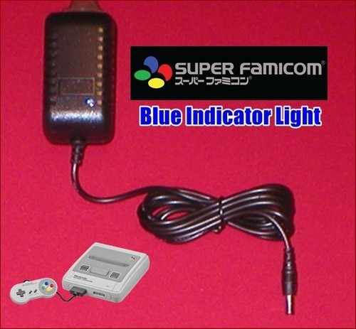 AC Adapter Power Supply W/LED Light for the Nintendo Super Famicom ...