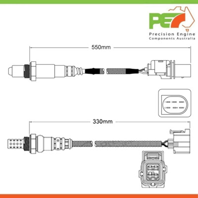 2x OEM Pre-Cat & Post-Cat Oxygen Sensors For Mercedes Benz B200 W246 ...