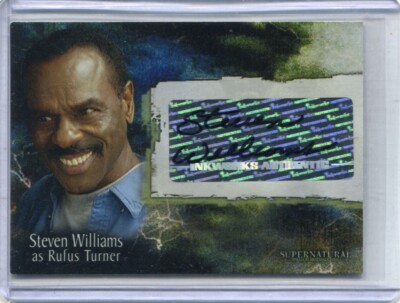 Inkworks Supernatural Seasons 1-3 - STEVEN WILLIAMS - Autograph A27 Rufus Turner | eBay