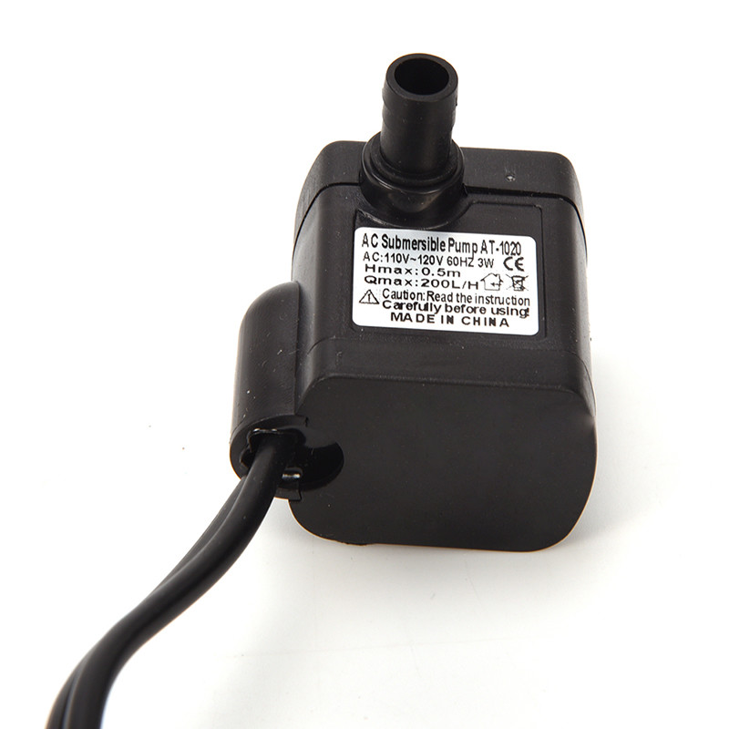 220/240V 3W Submersible Water Pump Aquarium Fountain Fish Pond Tank EU ...