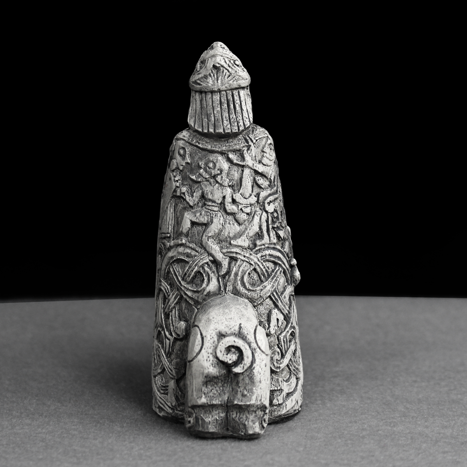 Freyr Statue - Norse God Figurine Stone Finish - Viking Home Altar ...