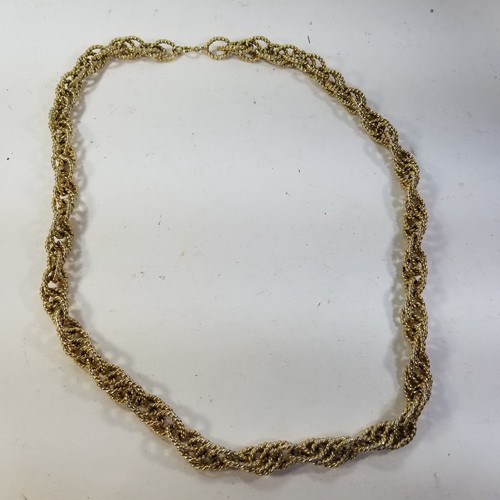 Chunky Gold Tone Rope Cable Chain 80s 90s Necklace Vintage 30.5" | eBay